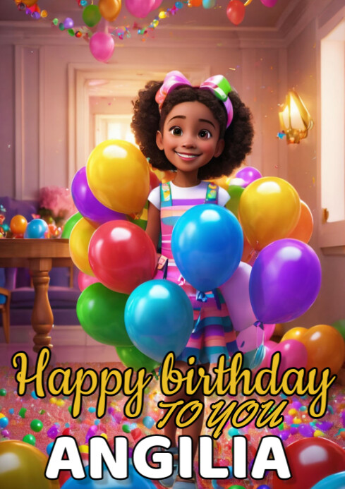 Copy of Joyful Bappy Bidthday A2 | PosterMyWall