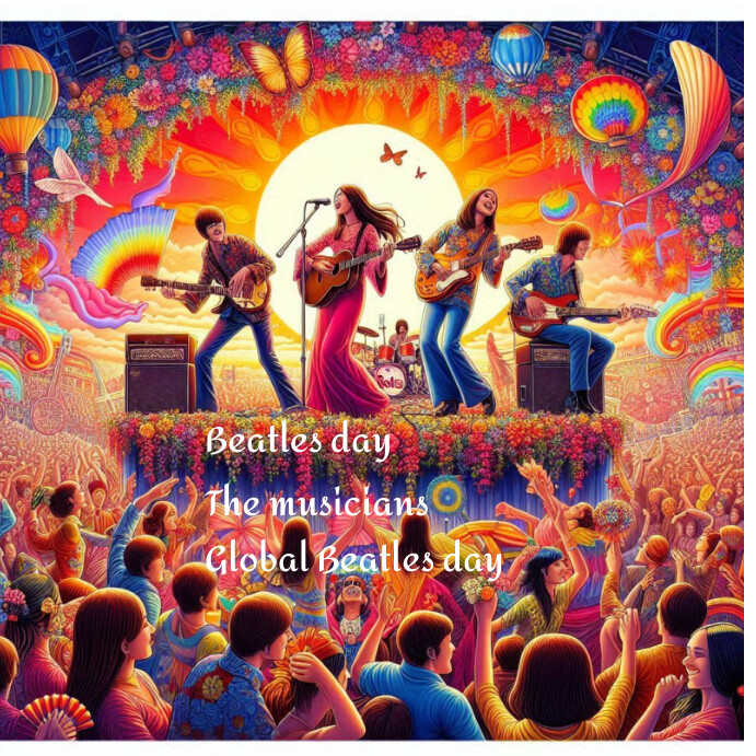 Copy of Joyful Beatles Day Instagram Post | PosterMyWall