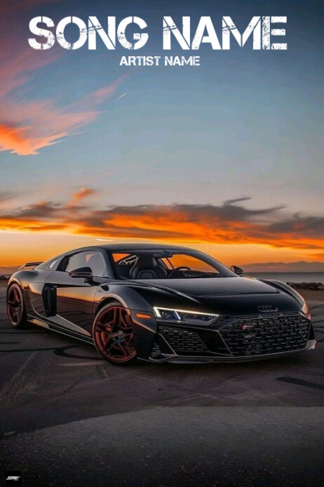 Joyful Beautiful Car Album Art Cover Poster Template | PosterMyWall