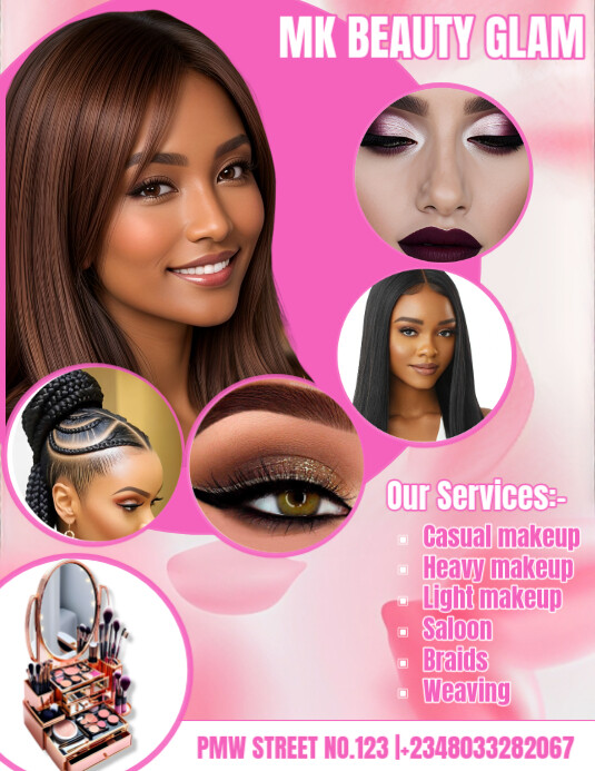 Copy of Joyful Beauty Glam Flyer (us Letter) | PosterMyWall