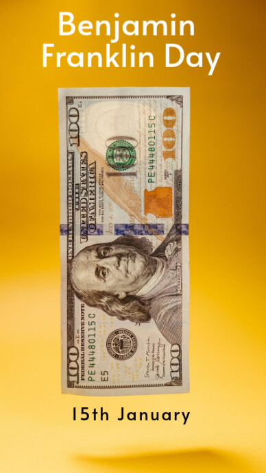 Joyful Benjamin Franklin Day Instagram Story Template | PosterMyWall