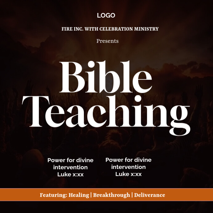 Plantilla de Joyful Bible Study Instagram Post | PosterMyWall