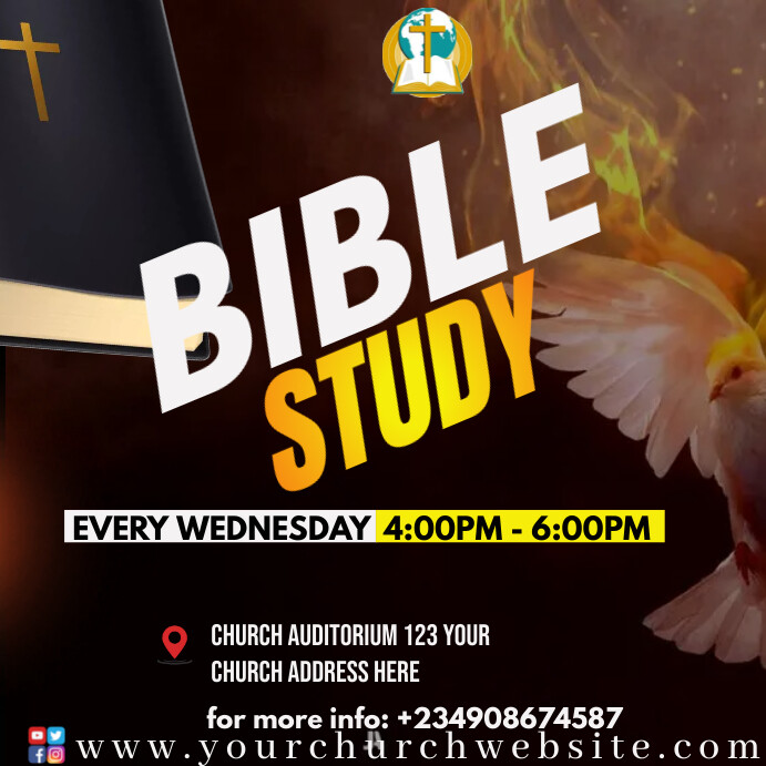 Joyful Bible Study Instagram Post Template | PosterMyWall