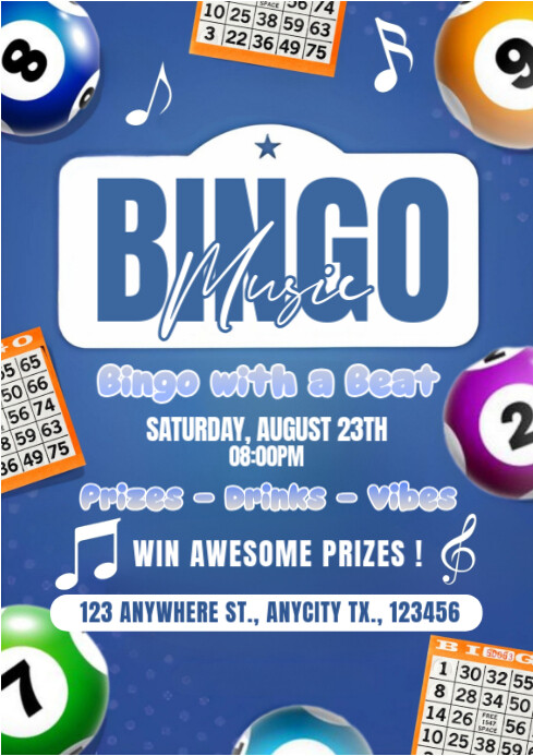 Copy of Joyful Bingo Music Night Event A4 | PosterMyWall