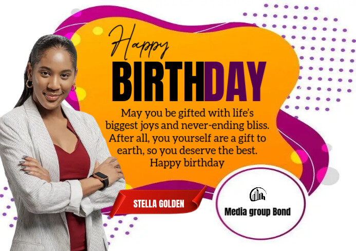 Joyful Birthday A2 Template | PosterMyWall