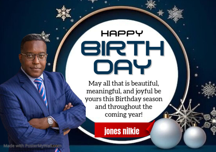 Joyful Birthday A4 Template | PosterMyWall