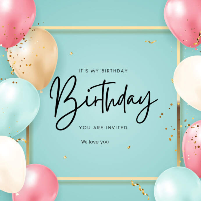 Joyful Birthday Card Template | PosterMyWall
