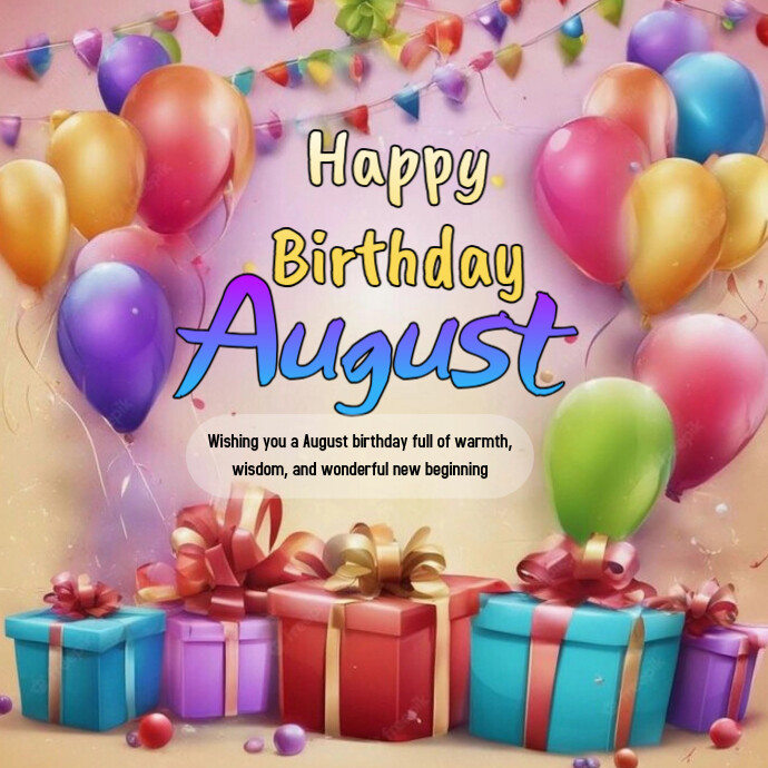 Joyful Birthday Card Logo Template | PosterMyWall