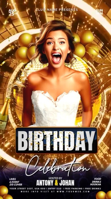 Joyful Birthday Celebration Instagram Reel Template | PosterMyWall