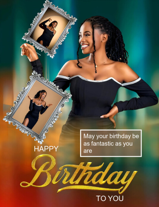 Joyful Birthday Design Flyer (us Letter) Template | PosterMyWall