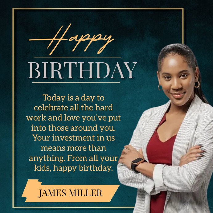Modèle Joyful Birthday Instagram Post | PosterMyWall
