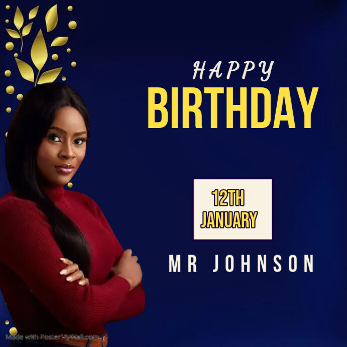 Joyful Birthday Instagram Post Template | PosterMyWall