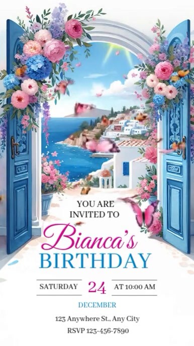 Joyful Birthday Invitation Video Instagram Story Template | PosterMyWall