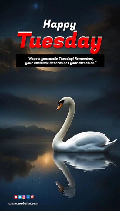 Joyful Black Background Pastel Happy Tuesday Business Card Template ...