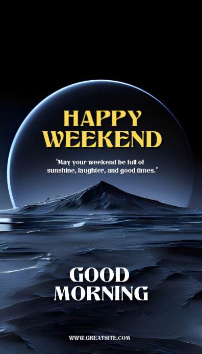 Plantilla de Joyful Black Background Pastel Happy Weekend Business Card ...