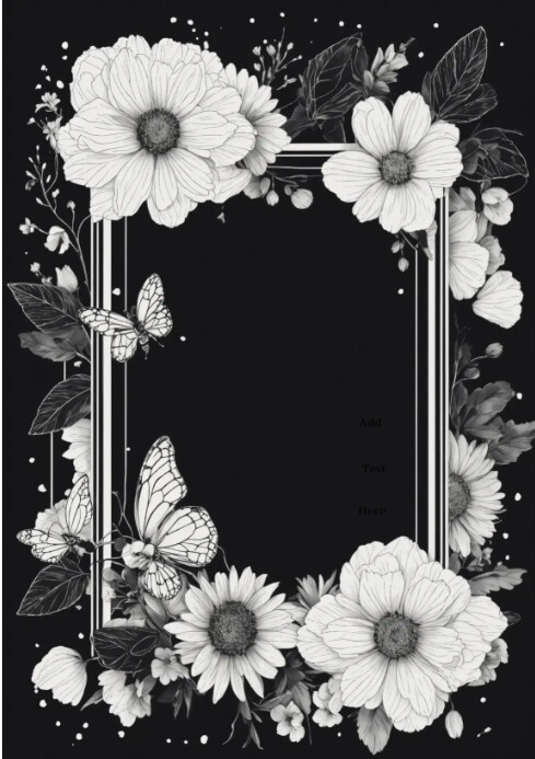 Joyful Black Background Template A4 | PosterMyWall
