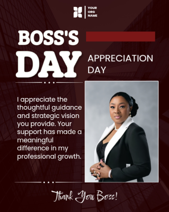 Joyful Boss Appreciation Day Instagram Portrait Template | PosterMyWall