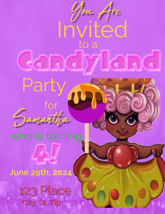 Joyful Candyland Flyer (us Letter) Template | PosterMyWall