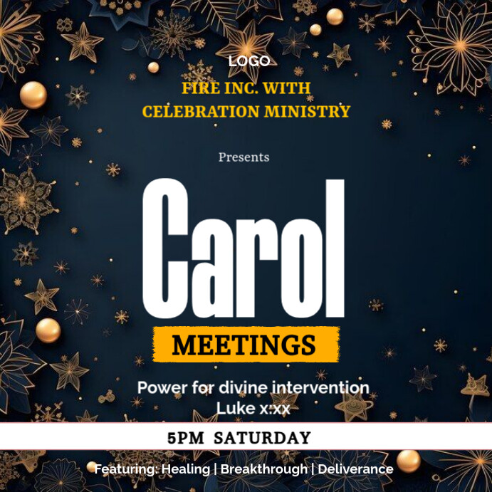 Copy of Joyful Carol Instagram Post | PosterMyWall