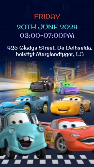 Copy of Joyful Cars Theme Party Instagram Story | PosterMyWall
