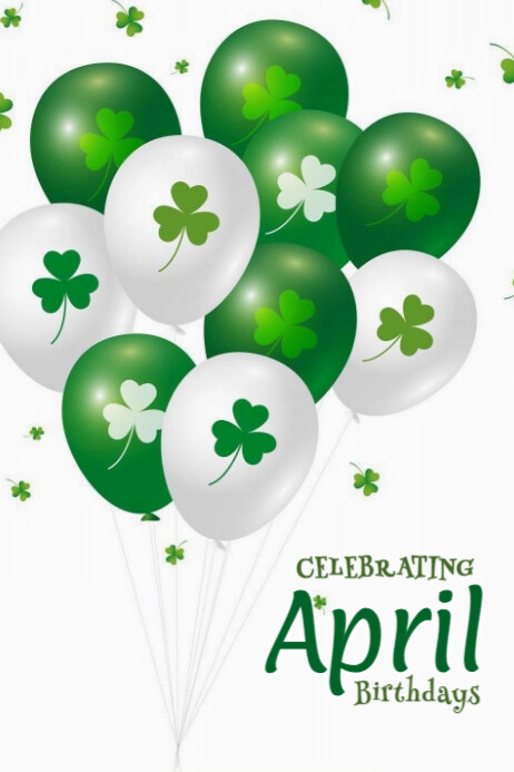 Joyful Celebrating April Birthdays Banner 4' × 6' Template | PosterMyWall