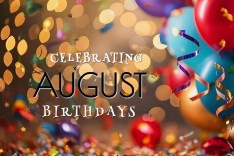 Joyful Celebrating August Birthdays Banner 4' × 6' Template | PosterMyWall
