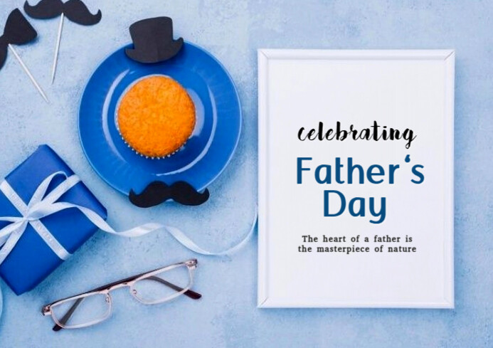Copy of Joyful Celebrating Father's Day A4 | PosterMyWall