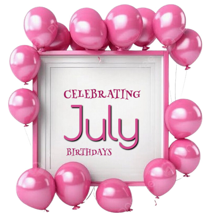 Joyful Celebrating July Birthdays Instagram Post Template | PosterMyWall