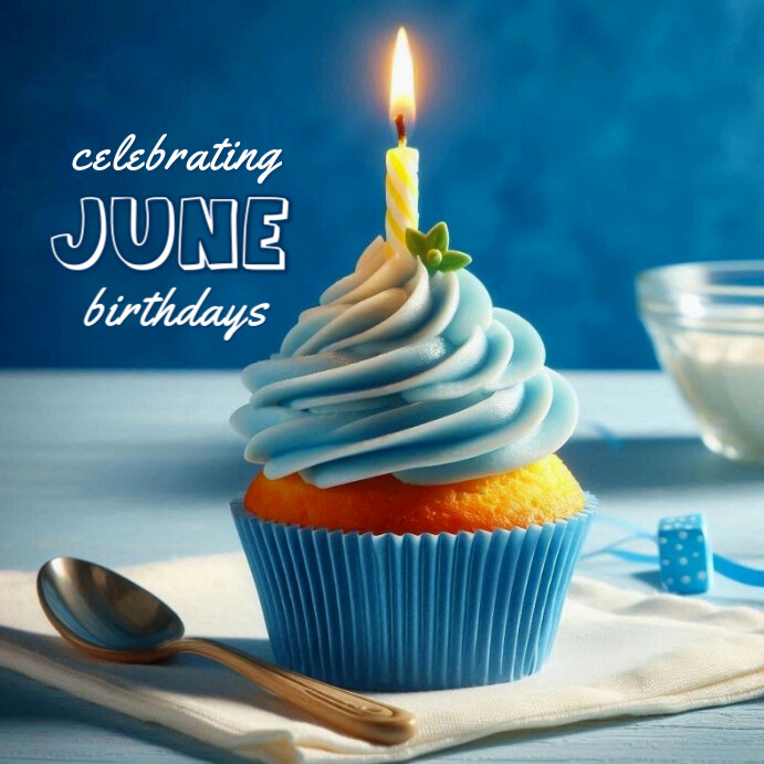 Copy of Joyful Celebrating June Birthdays Instagram Post | PosterMyWall