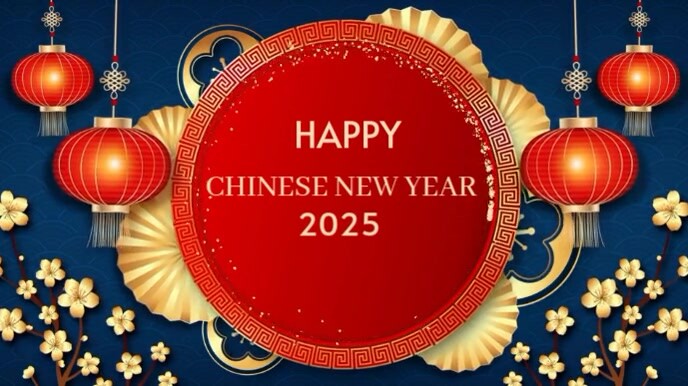 Joyful Chinese New Year 2025 Digital Display (16:9) Template | PosterMyWall