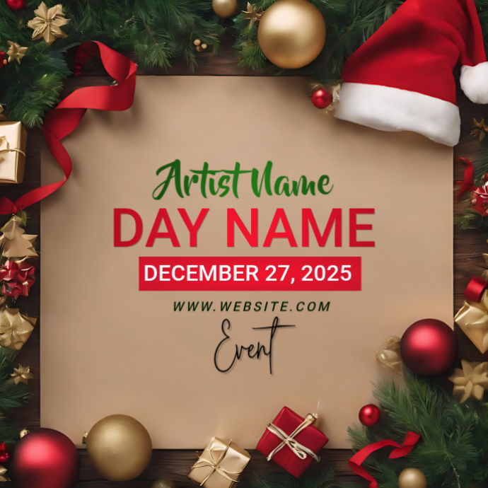 Joyful Christmas Album Cover Template | PosterMyWall