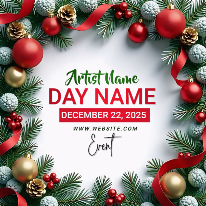 Joyful Christmas Album Cover Template | PosterMyWall