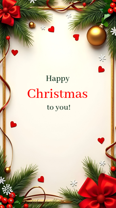 Joyful Christmas Background Instagram Story Template | PosterMyWall