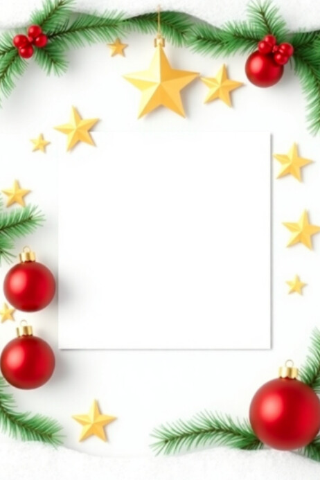 Joyful Christmas Background Template Poster | PosterMyWall