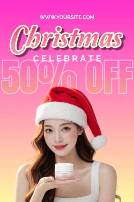 Joyful Christmas Celebrate Poster Template | PosterMyWall