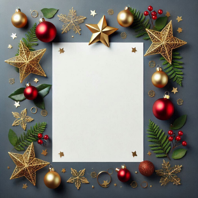Joyful Christmas Decorations Instagram Post Template | PosterMyWall