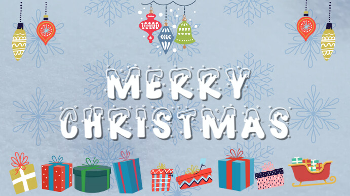 Joyful Christmas Digital Display (16:9) Template | PosterMyWall