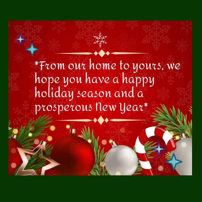 Joyful Christmas Greatings Instagram Post Template | PosterMyWall