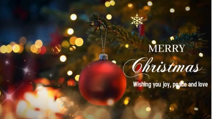 Joyful Christmas Greetings Digital Display (16:9) Template | PosterMyWall