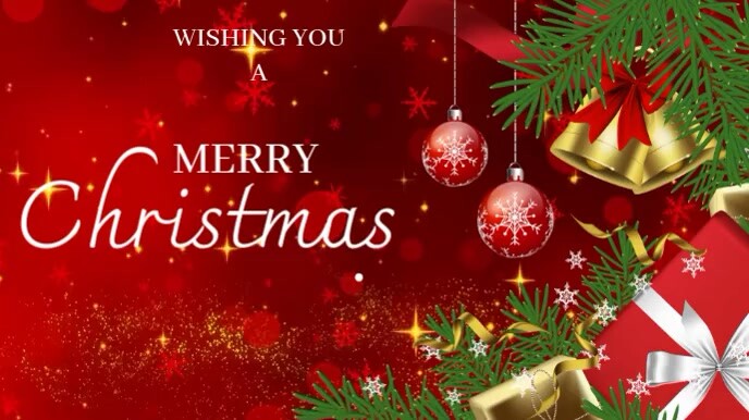 Joyful Christmas Greetings Digital Display (16:9) Template | PosterMyWall