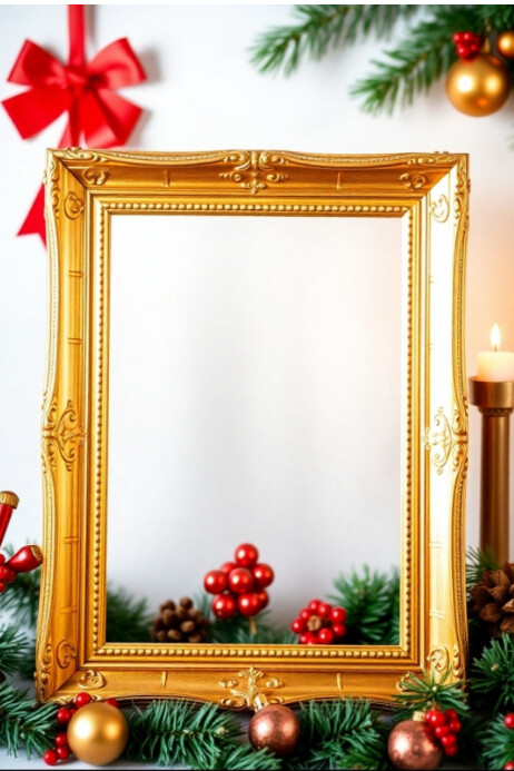 Copy of Joyful Christmas Picture Frame Poster | PosterMyWall