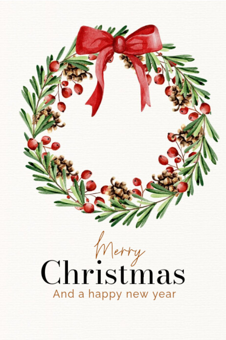 Joyful Christmas Poster Template | PosterMyWall