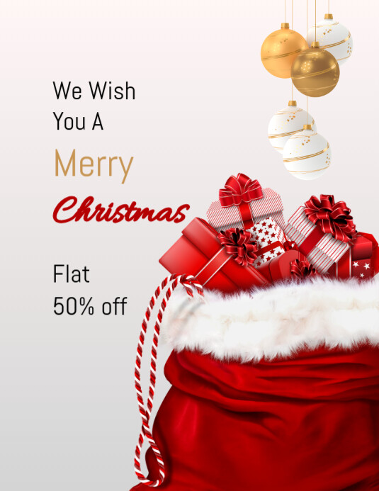 Copy of Joyful Christmas Sale Flyer (us Letter) | PosterMyWall