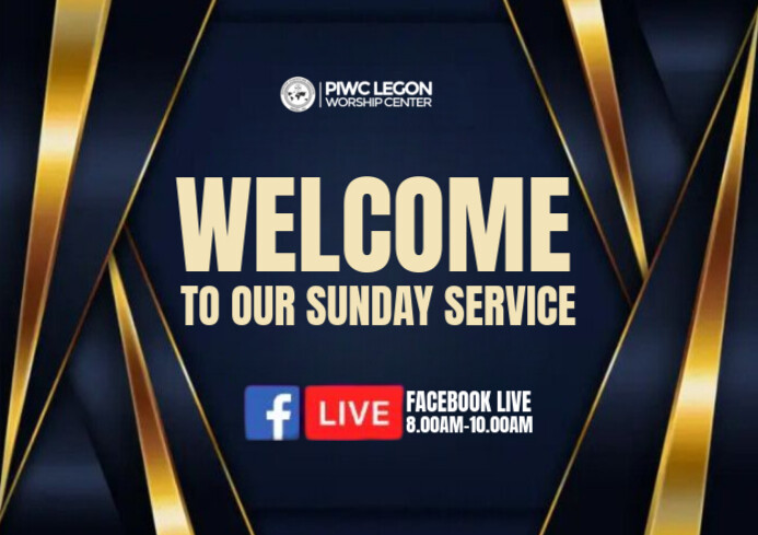 Copy of Joyful Church Sunday Service Flyer A4 | PosterMyWall