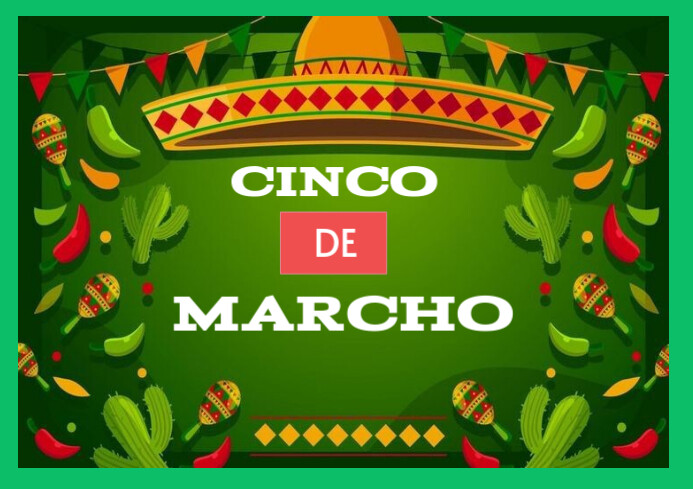Joyful Cinco De Marcho Template Design A4 | PosterMyWall