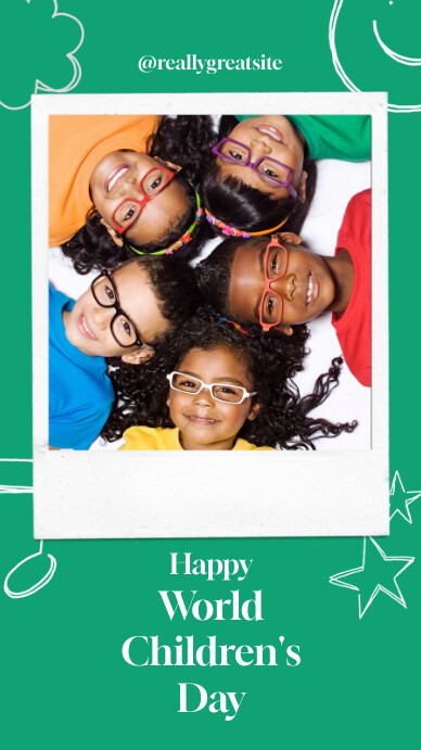 Joyful Colorful Modern Cute World Children's Template | PosterMyWall