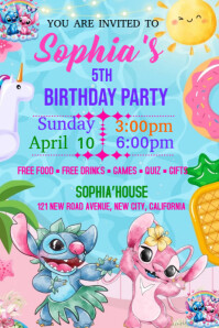Lilo and Stitch Template | PosterMyWall