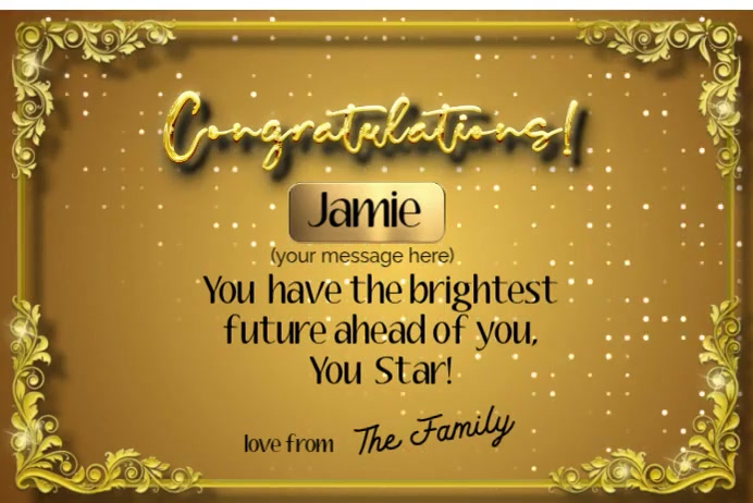 Joyful Congratulations Poster Template | PosterMyWall