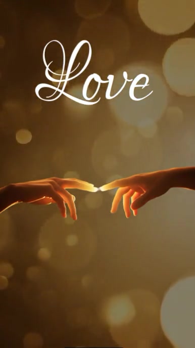 Joyful Connection | Vertical Love & Romance Poster Template With Bokeh ...