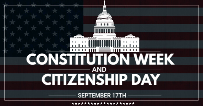 Joyful Constitution Week And Citizenship Day Template Facebook Shared ...